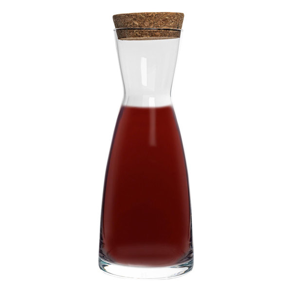 Bormioli Rocco Ypsilon Glass Carafe with Cork Lid - 285ml | Wayfair.co.uk